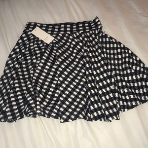 Skirts | Kathy Blackwhite Houndstooth Mini Skirt | Poshmark